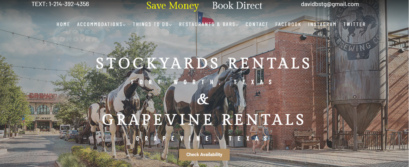 Best Vacation Rentals in Fort Worth - Stock yards Rentals